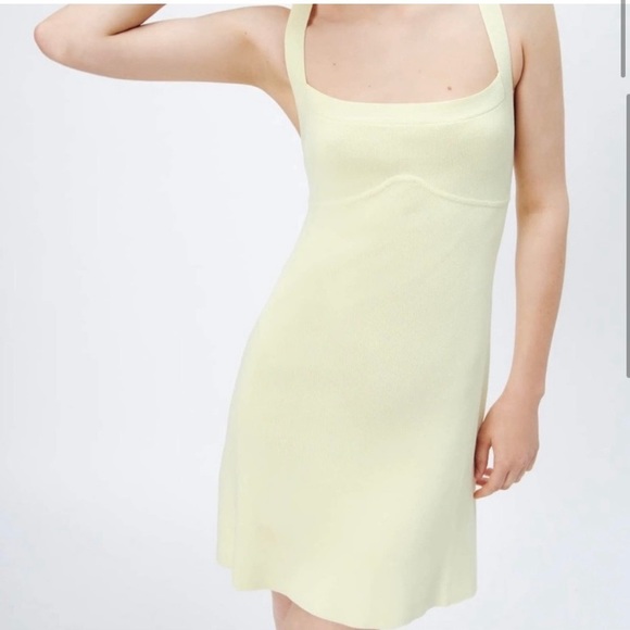 Zara | Dresses | Nwt Zara Yellow Knit Dress | Poshmark